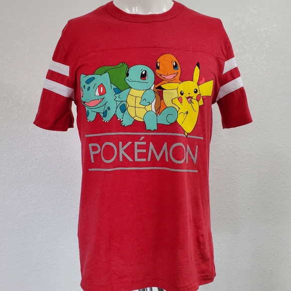 Pokemon | Shirts | Pokemon Medium Red 4 Character Graphic Tshirt | Poshmark